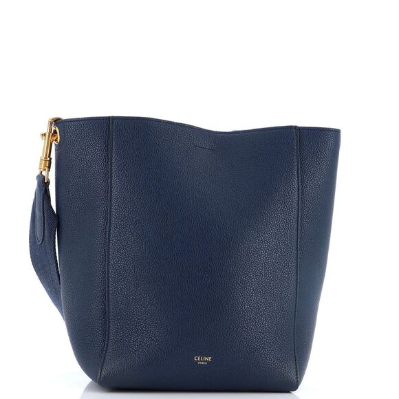 Celine | Bags | Celine Sangle Seau Bag Calfskin Small Blue | Poshmark